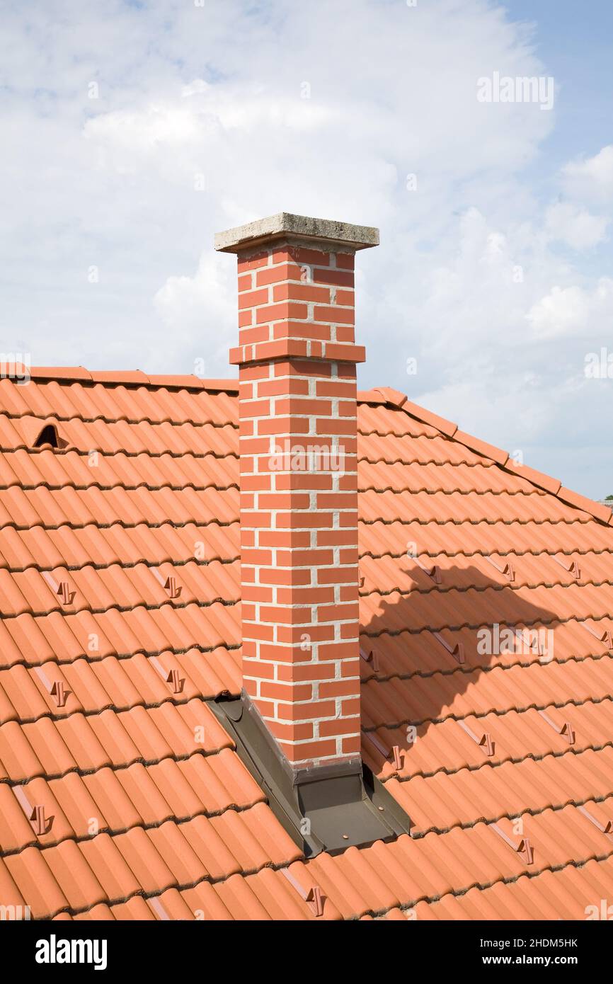 roof, smoke stack, roofs, smoke stacks Stock Photo - Alamy