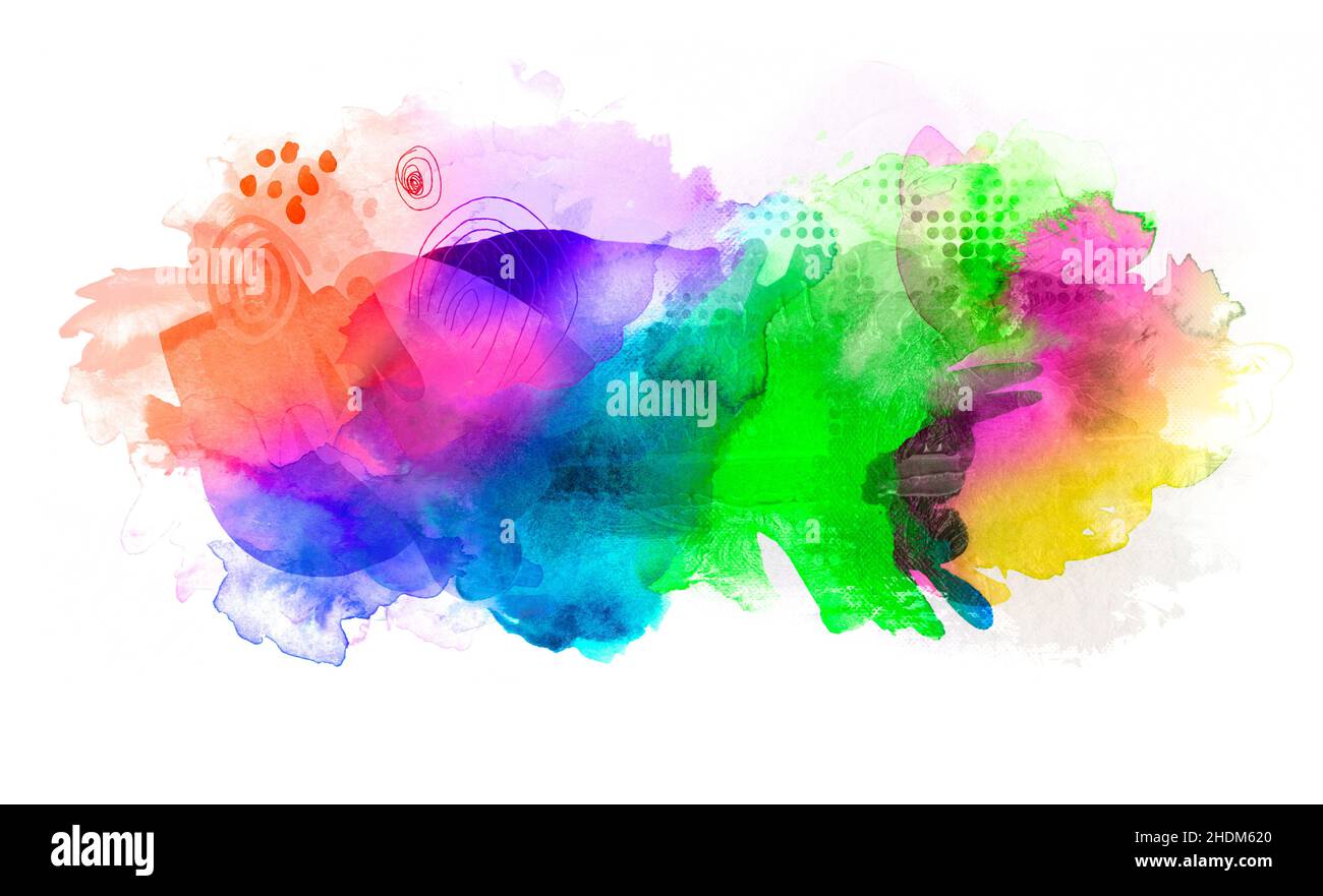 watercolor painting, gradient, gradients Stock Photo - Alamy