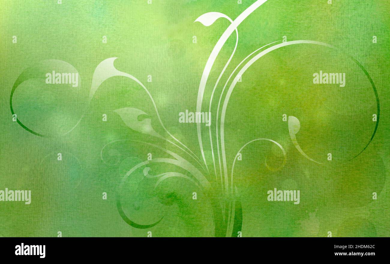 green, abstract, floral, greens, abstraction, abstracts, florals Stock ...