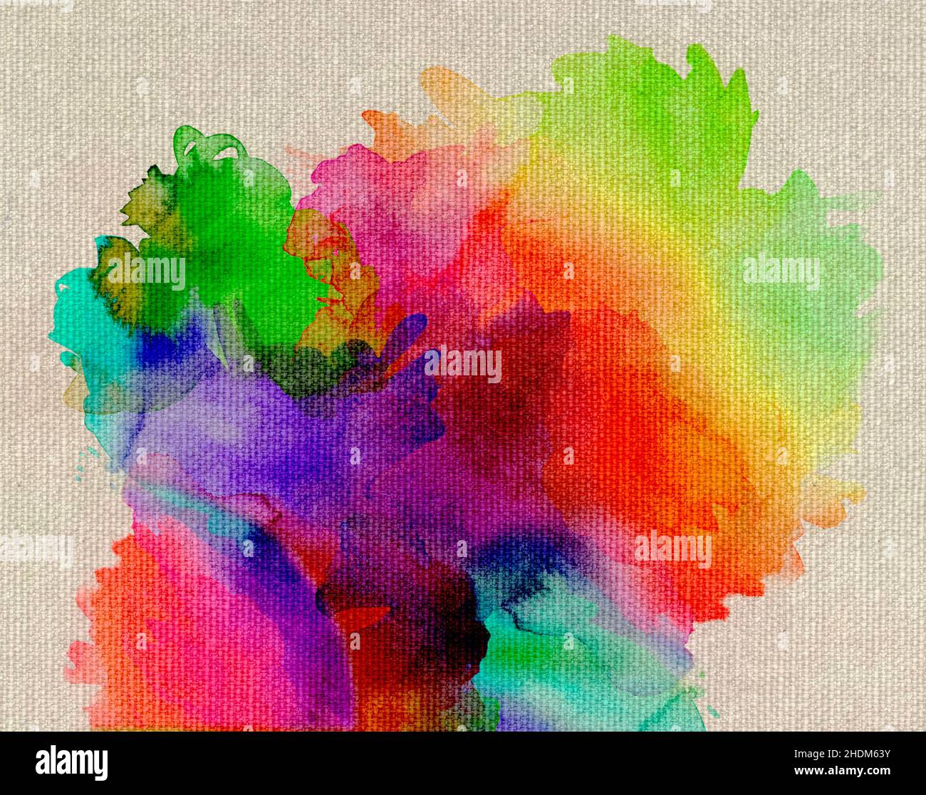 rainbow colors, canvas, blotch, rainbow colours, blotchs Stock Photo ...