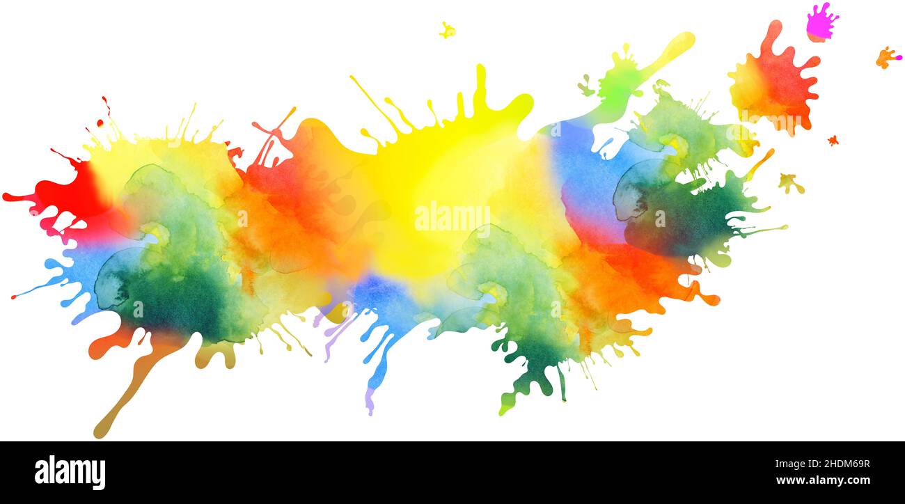 multi colored, blob, multi coloreds, blobs, paint splat Stock Photo - Alamy