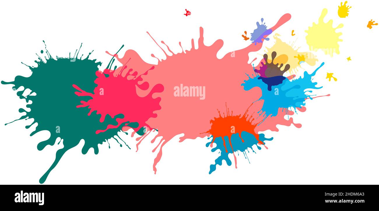 multi colored, paint splatter, multi coloreds, paint splatters Stock ...