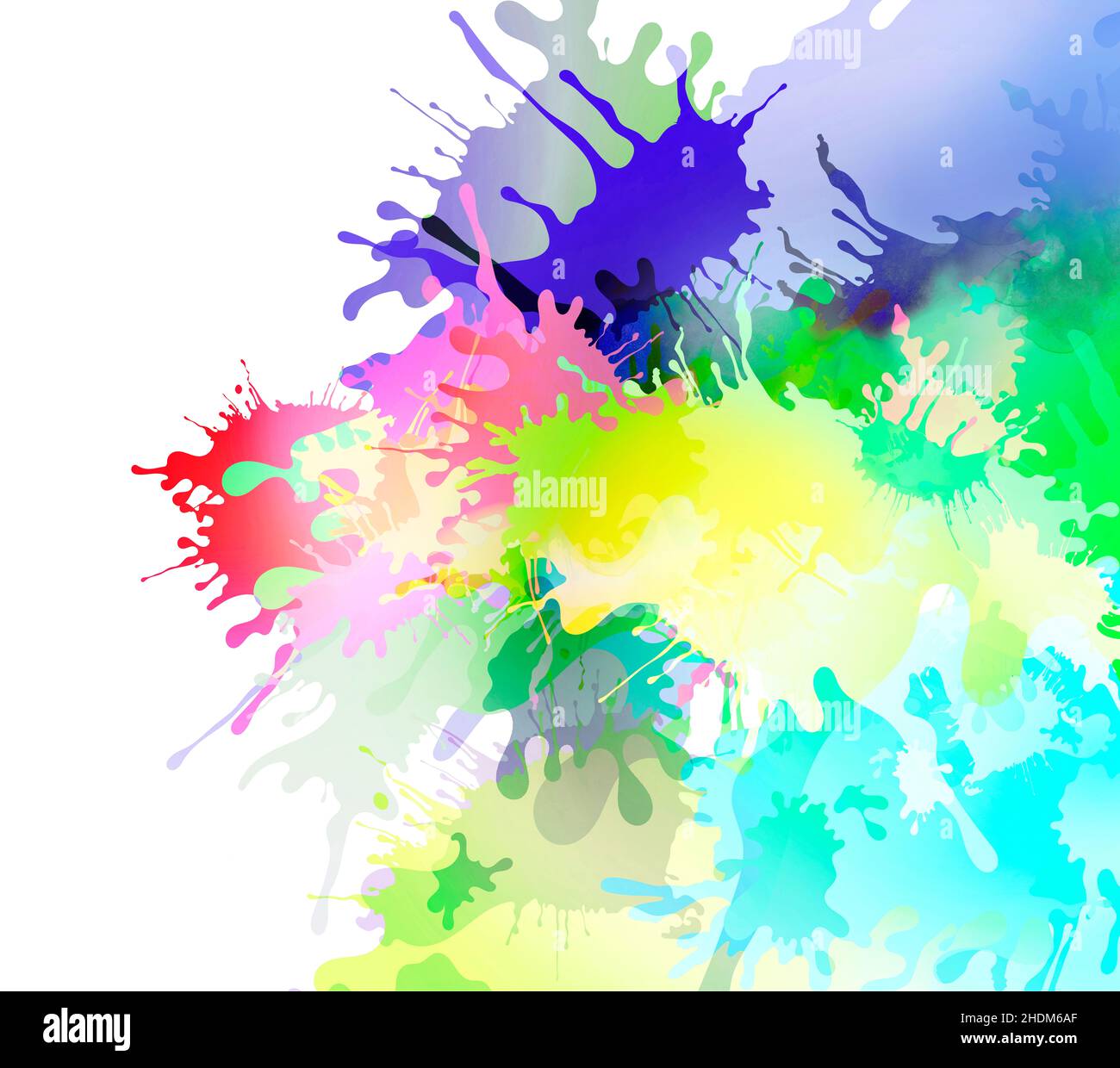 multi colored, blob, multi coloreds, blobs, paint splat Stock Photo - Alamy