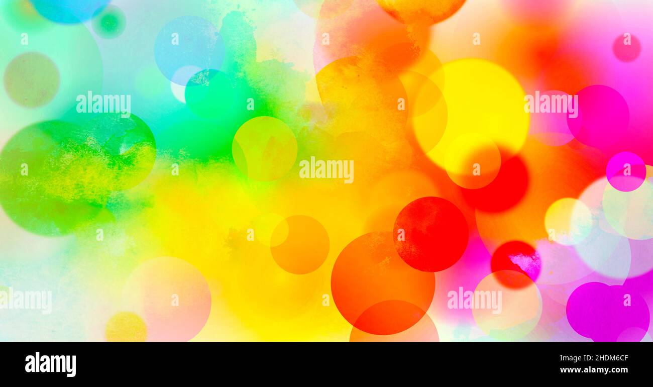 Watercolour paint circle hi-res stock photography and images - Alamy