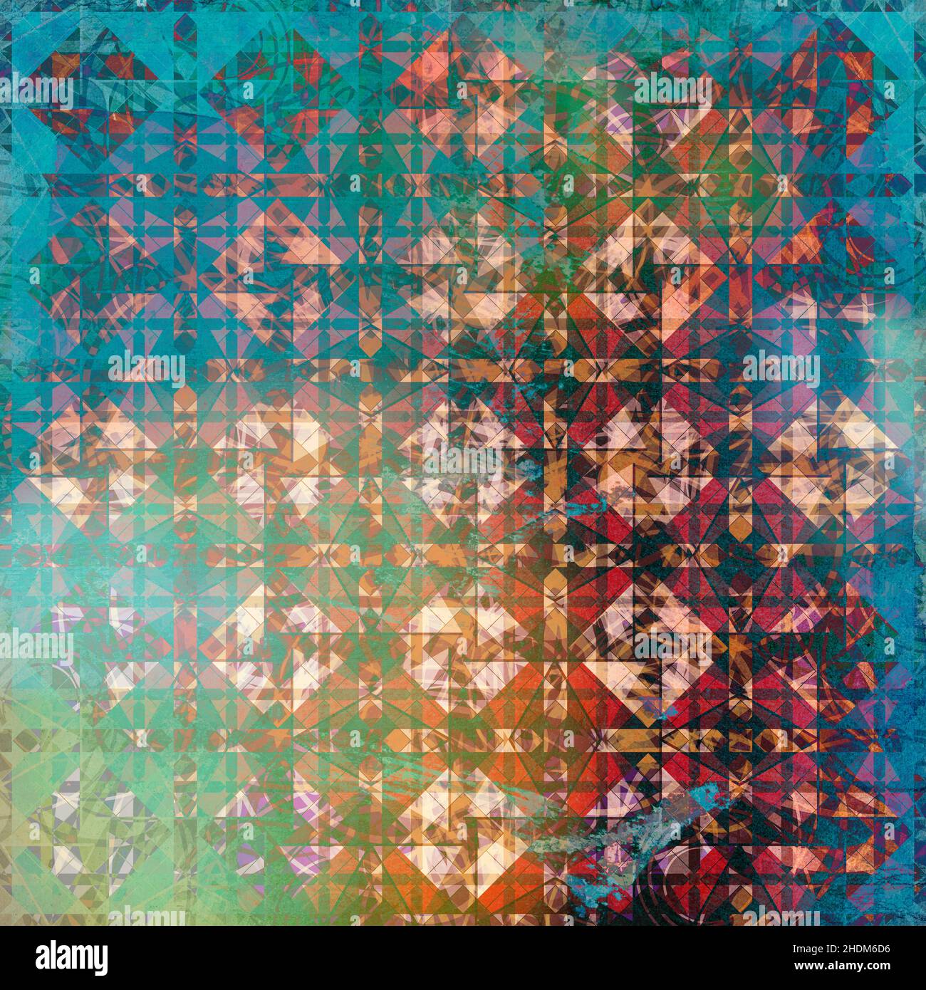 Geometric mosaic patterns hi-res stock photography and images - Alamy