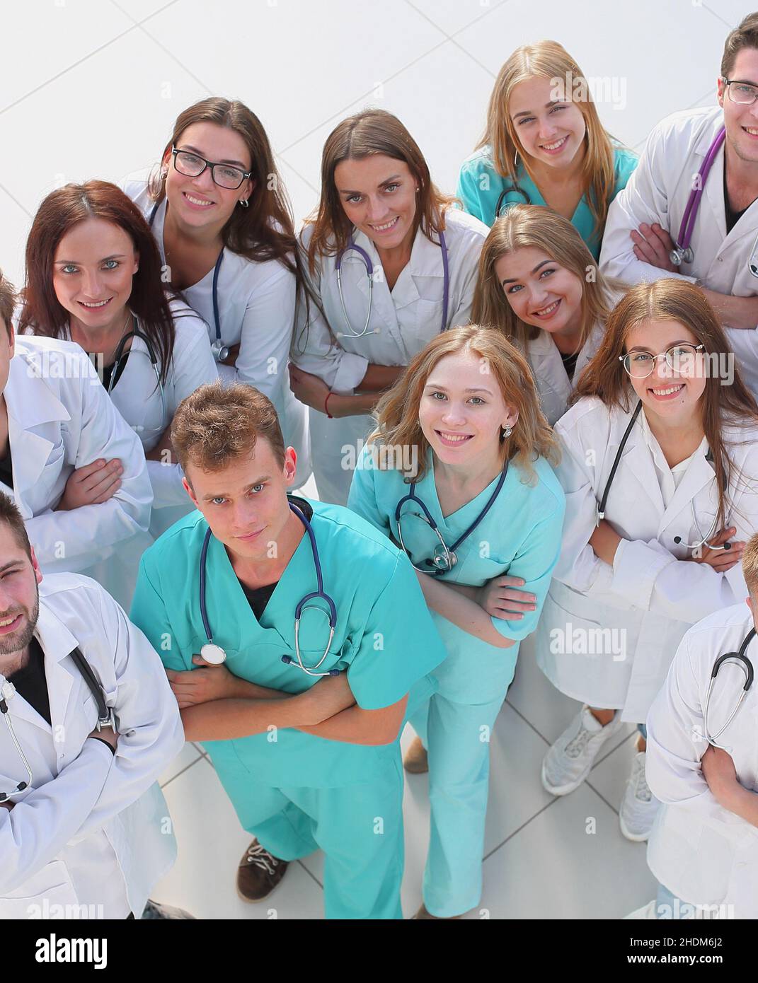 large group of doctors congratulating each other with applause Stock ...