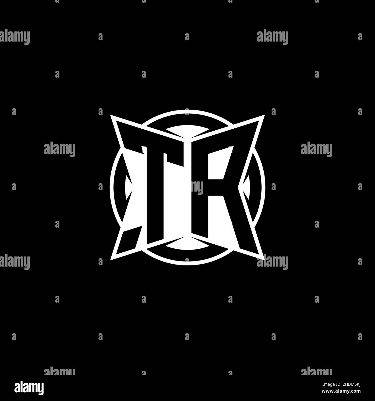 TA Monogram logo letter with simple modern shape style design. Circle ...