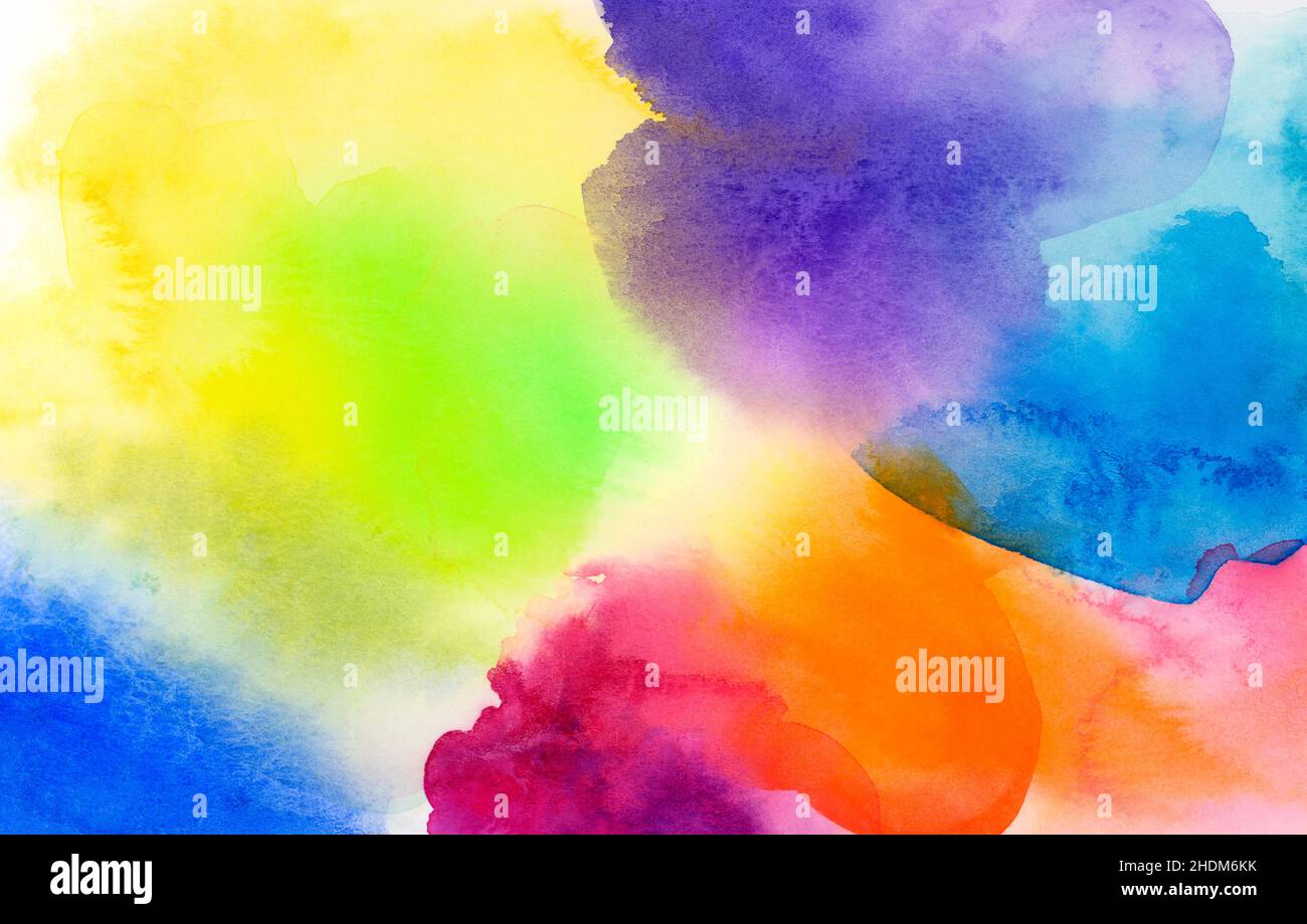 multi colored, watercolors, multi coloreds, watercolor Stock Photo - Alamy