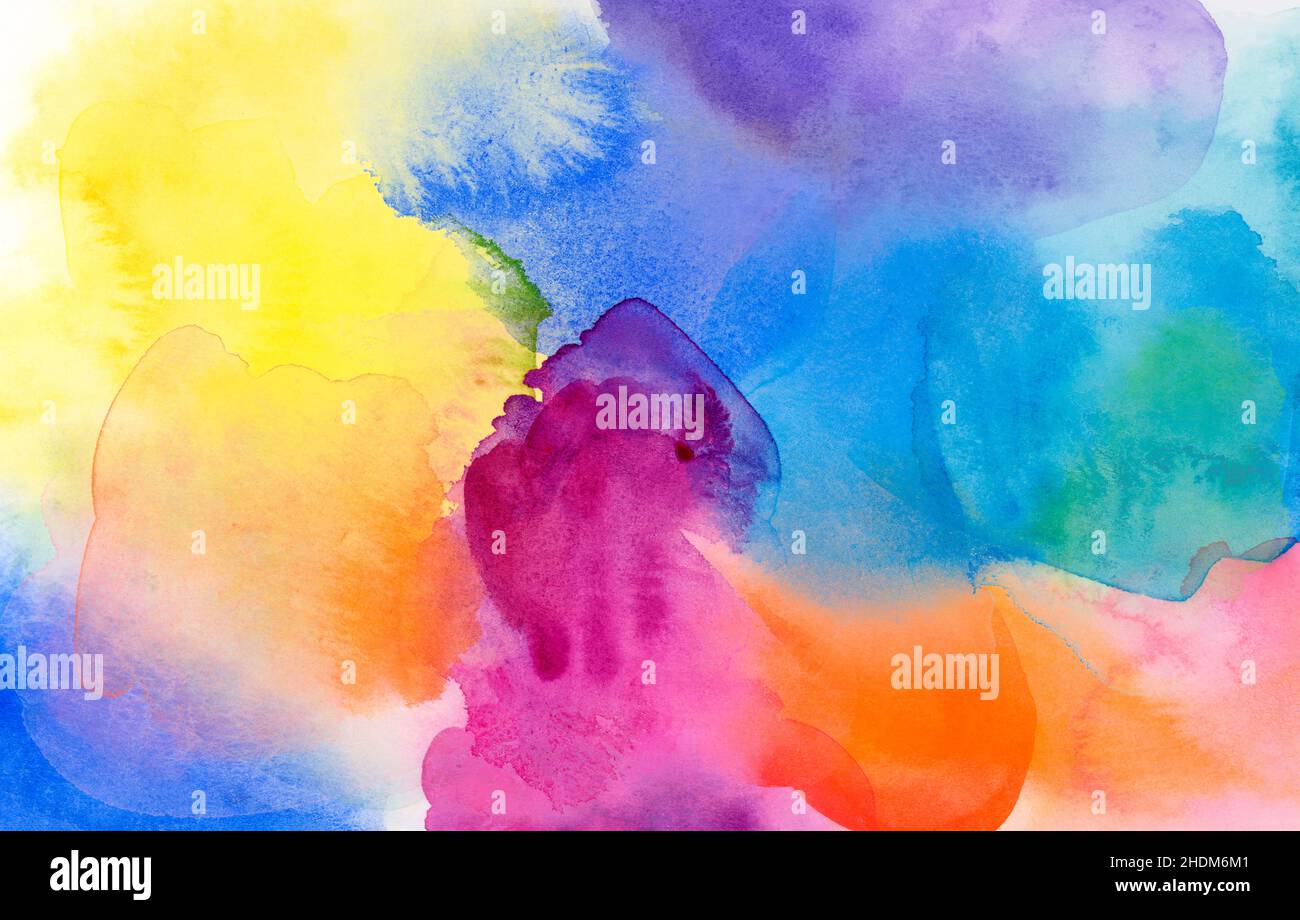 multi colored, watercolour paints, blob, multi coloreds, watercolour ...