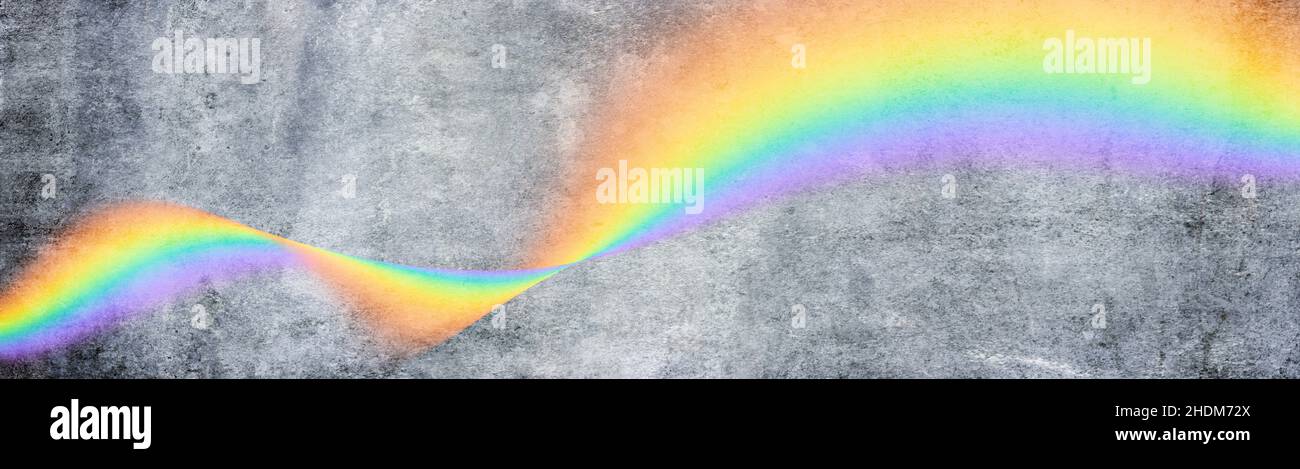 concrete wall, rainbow, concrete walls, rainbows Stock Photo - Alamy