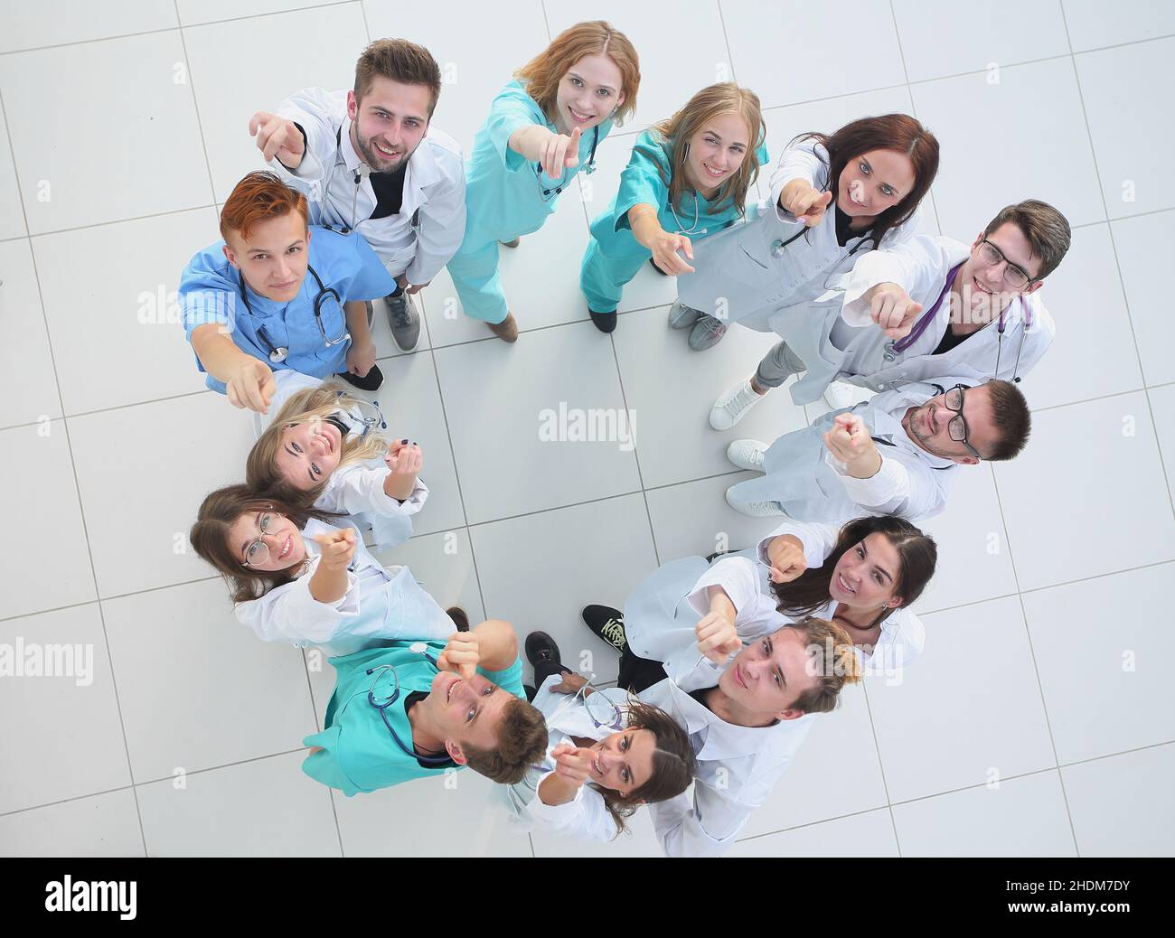 background image of the head and a group of young doctors Stock Photo ...