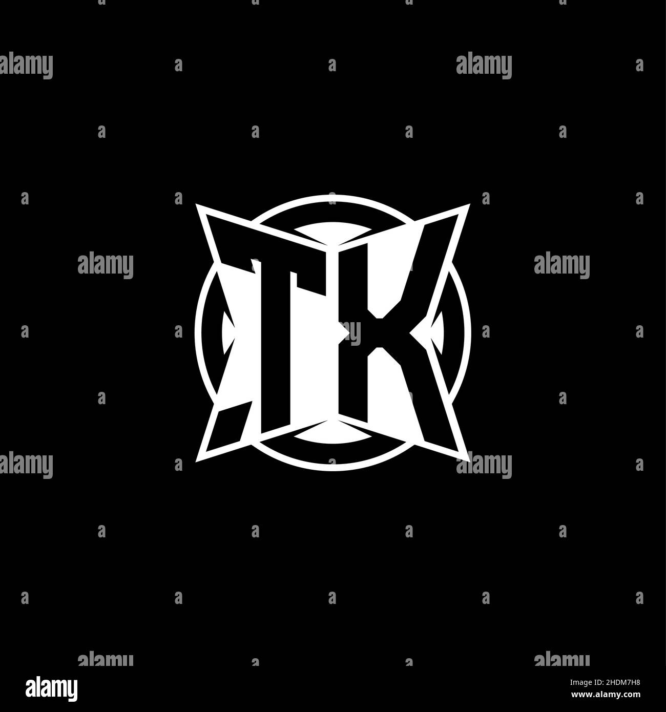 TX Monogram logo letter with simple modern shape style design. Circle ...