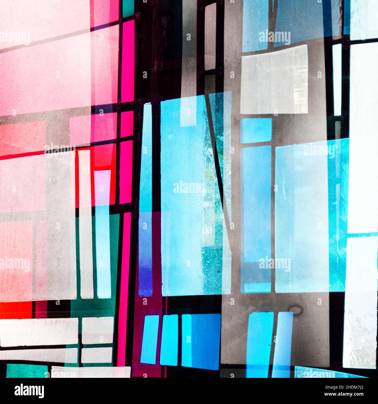 graphically, window glass, stained glass, graphicallies Stock Photo - Alamy