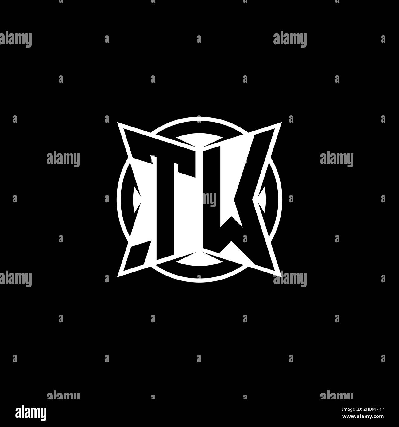 TW Monogram logo letter with simple modern shape style design. Circle ...