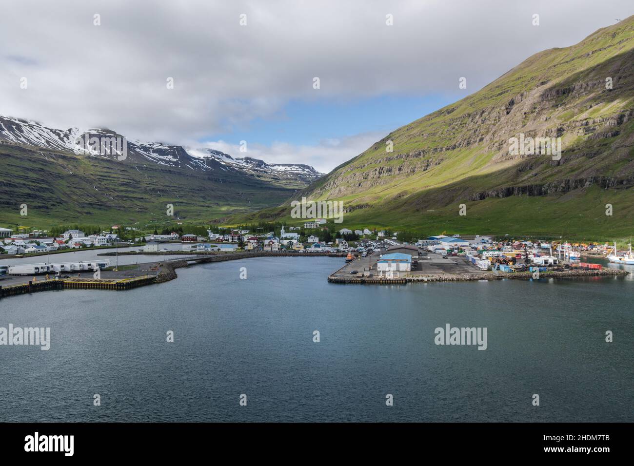 iceland, ferry port, seydisfjördur, icelands, ferry harbour, ferry ...