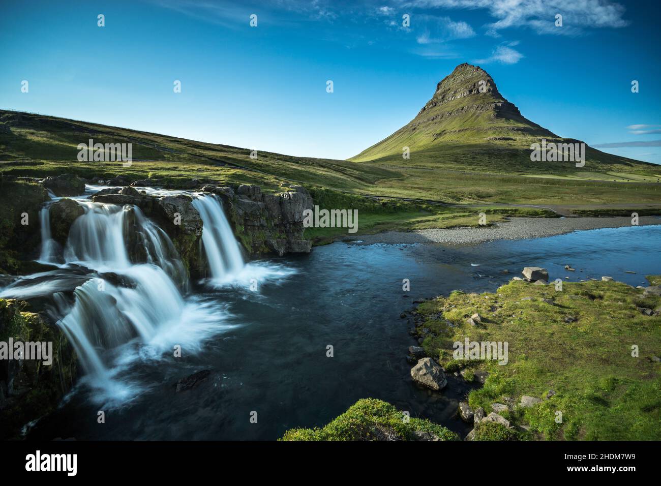 landscape, waterfall, iceland, kirkjufell, landscapes, rural, rural ...