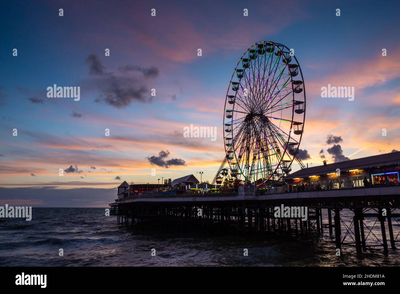 ferris wheel, blackpool, central pier, ferris wheels, blackpools ...