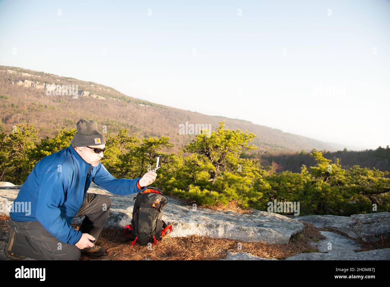 Hiker compass wilderness hi-res stock photography and images - Alamy