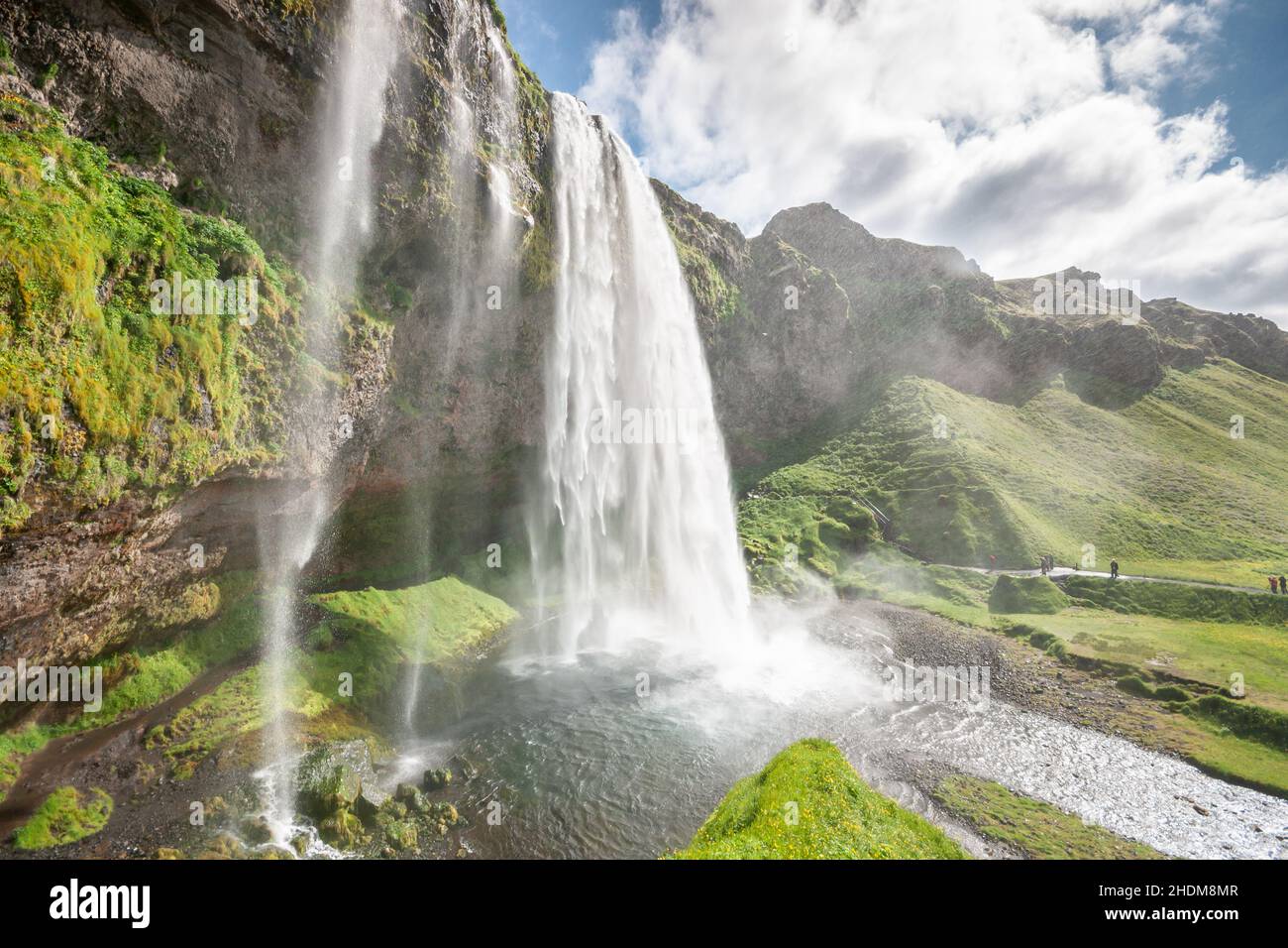 waterfall, natural spectacle, seljalandsfoss, cascade, waterfalls ...