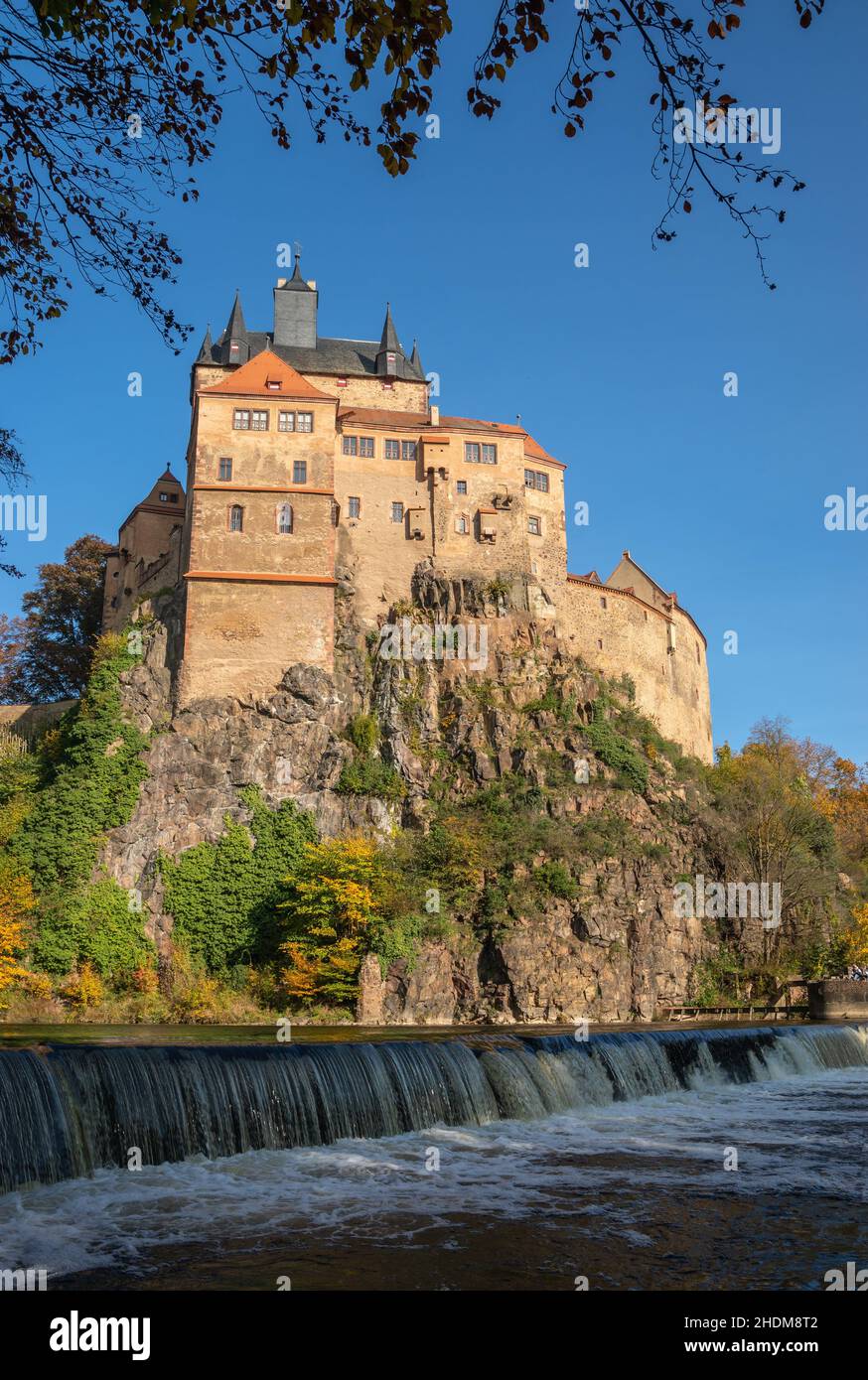 kriebstein castle, kriebstein castles Stock Photo - Alamy