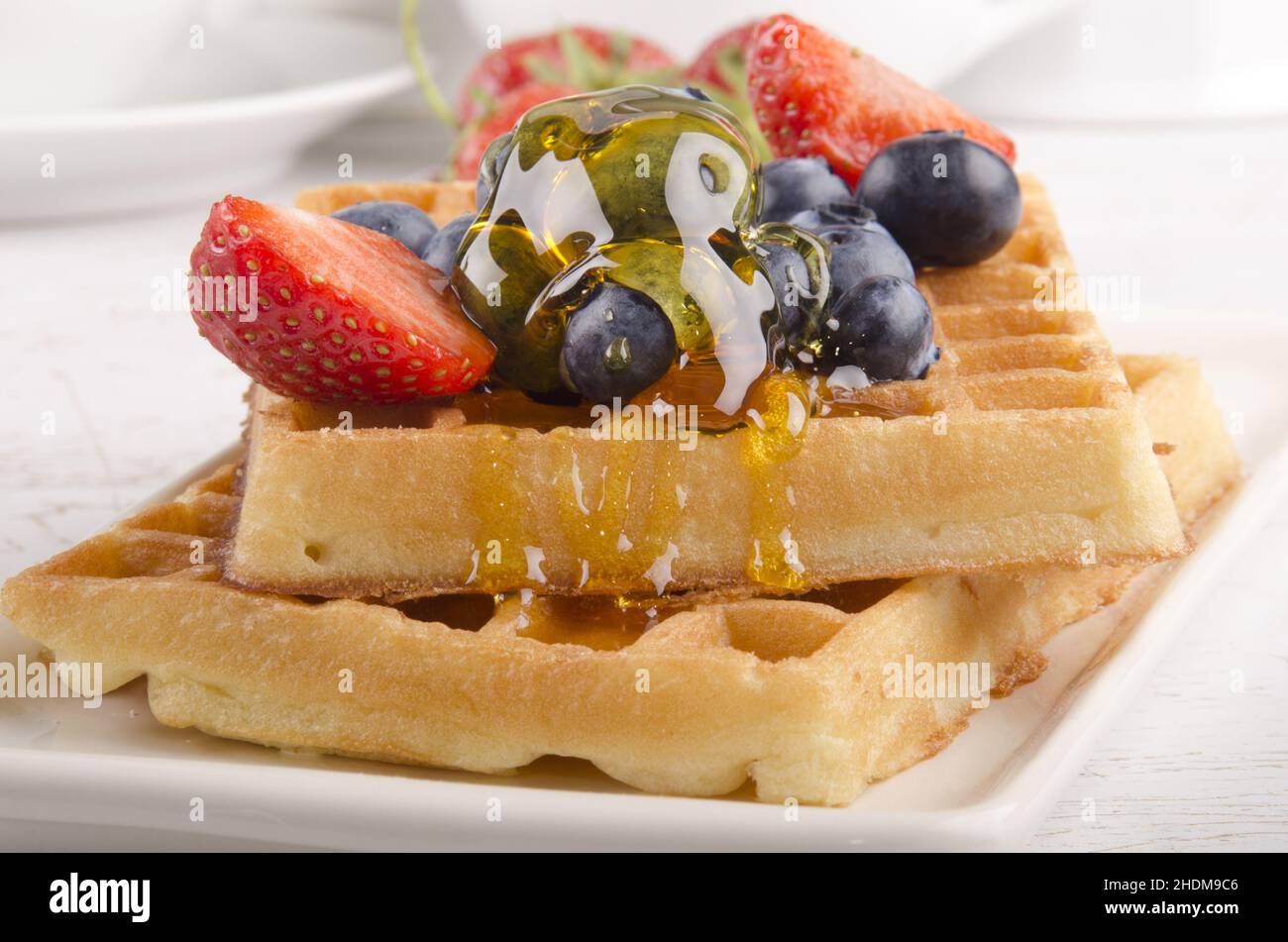 dessert, waffle, desserts, waffles Stock Photo - Alamy