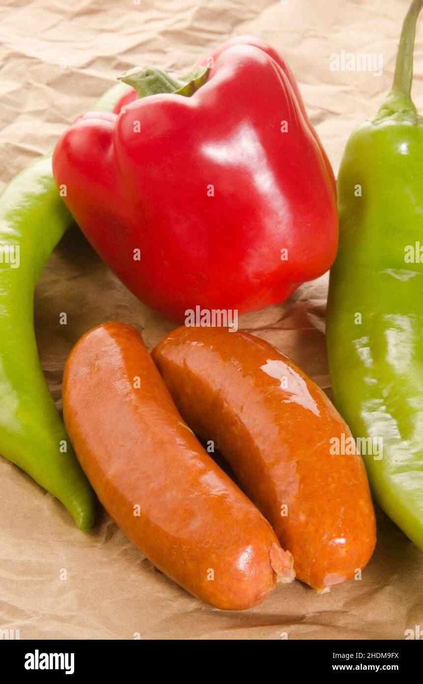 Raw sausage butcher paper hi-res stock photography and images - Alamy