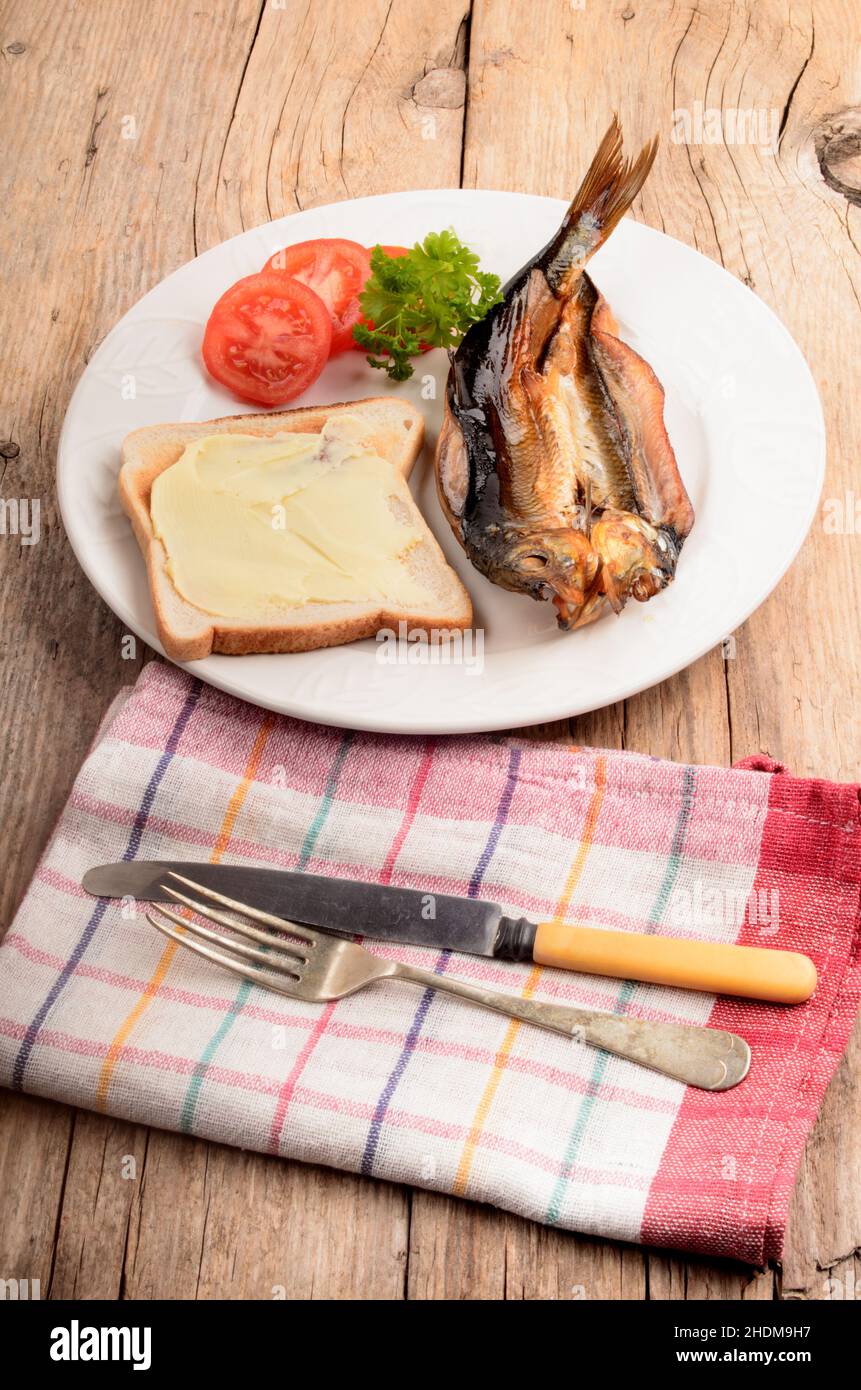 herring, smoked fish, sandwich, kippers, sandwichs Stock Photo - Alamy