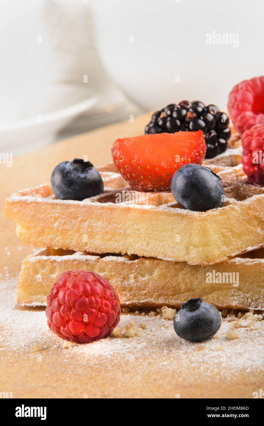 waffles, dessert, waffle, desserts Stock Photo - Alamy