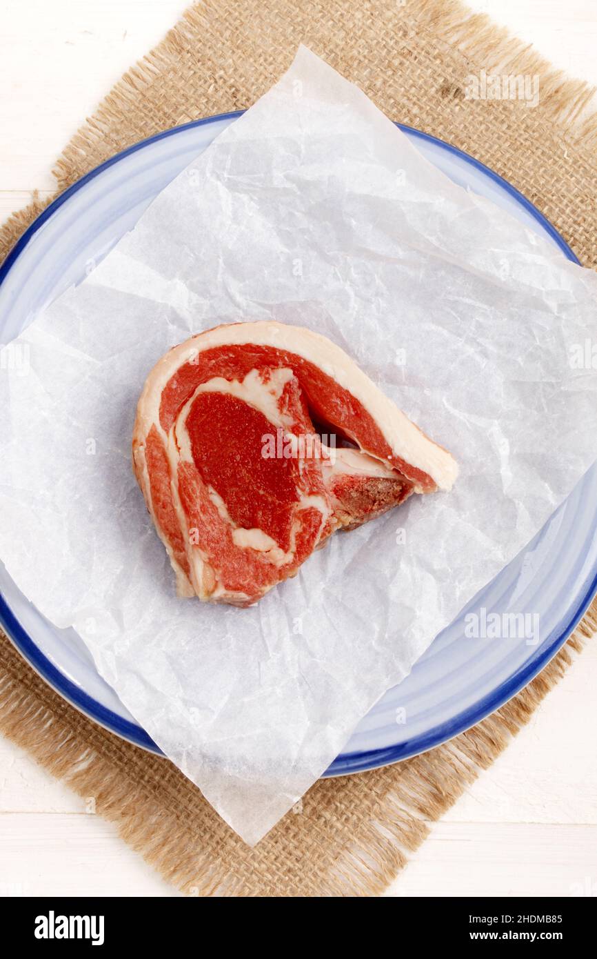 raw, lamb chop, raws, lamb chops Stock Photo - Alamy