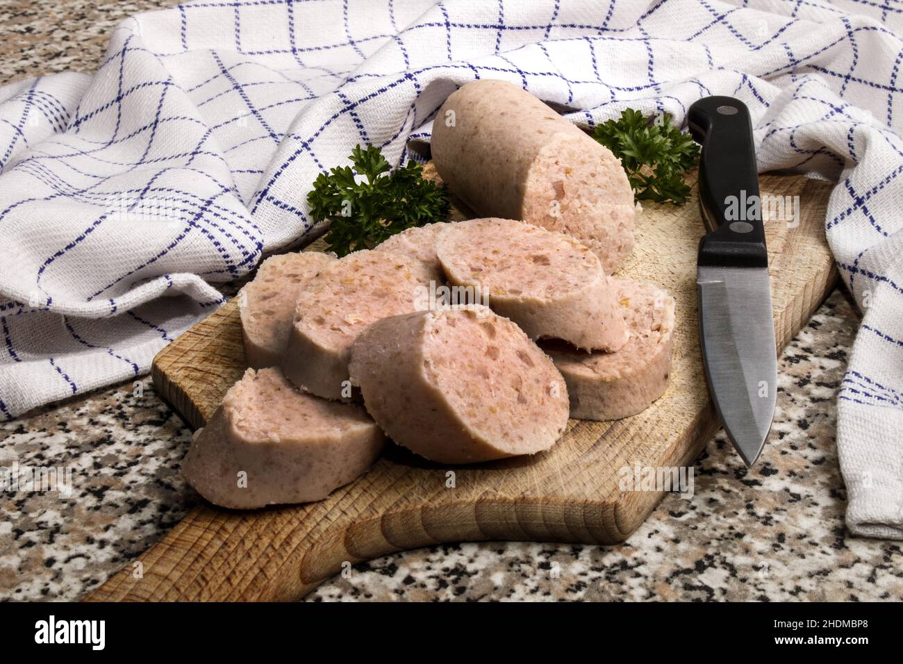 Traditional scottish white pudding breakfast hi-res stock photography ...