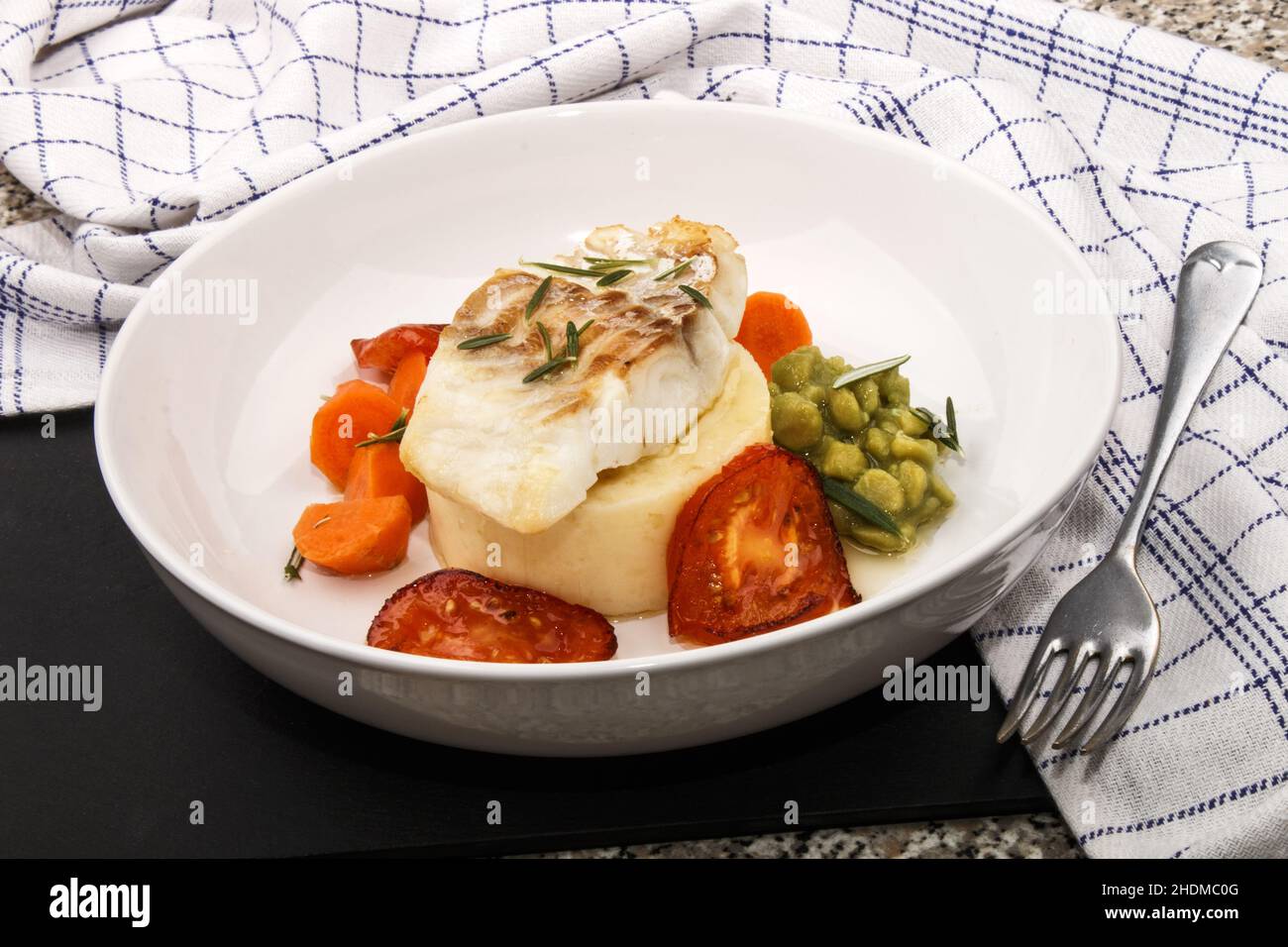 fish dish, cod, fish dishs, cods Stock Photo - Alamy