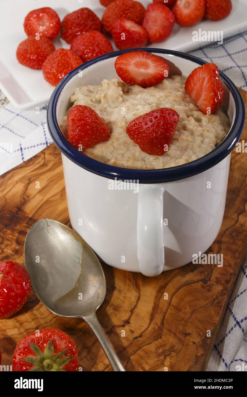 strawberry, porridge, strawberries, porridges Stock Photo - Alamy
