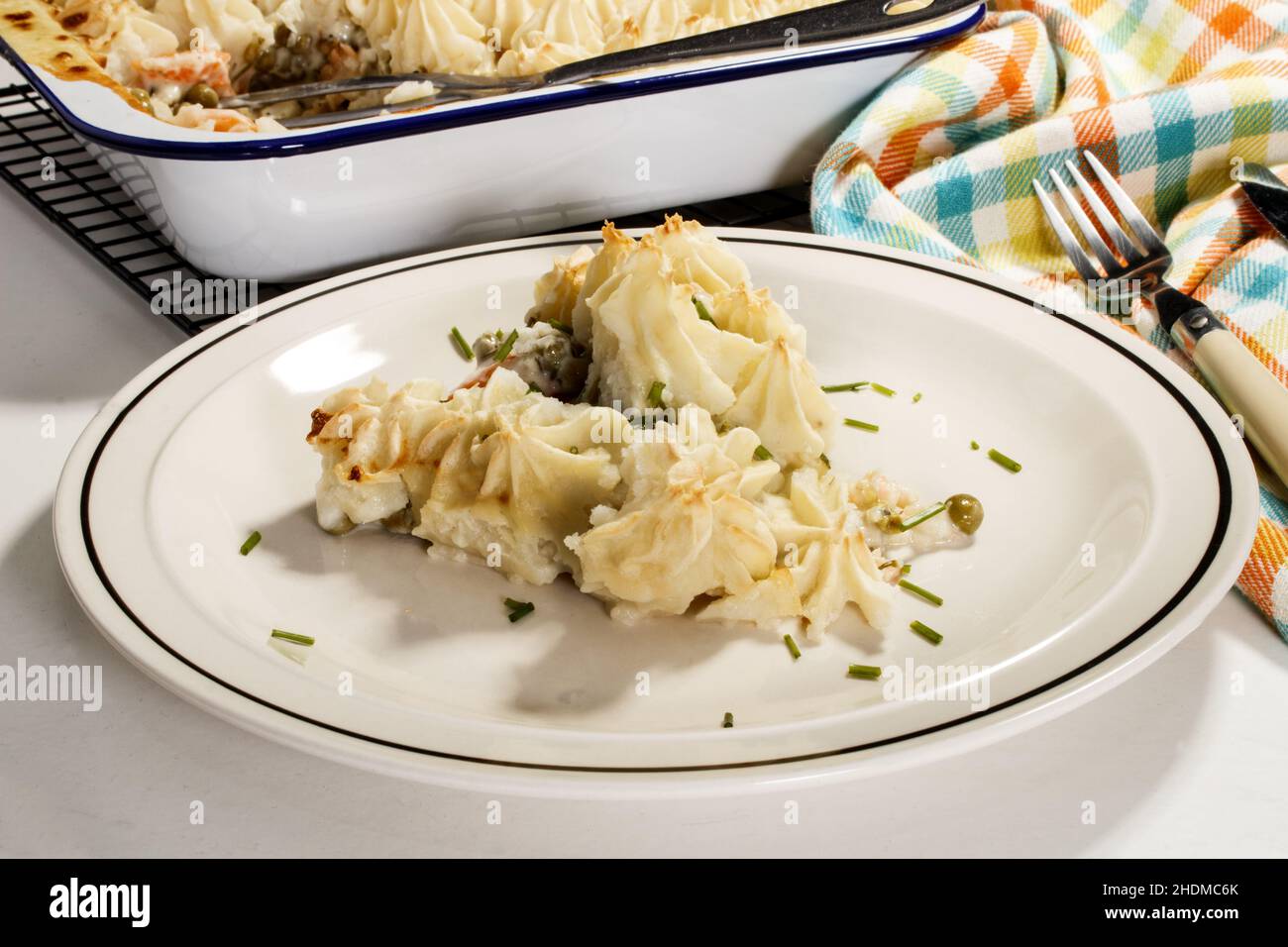 casserole, Fish Casserole, fish pie, casseroles Stock Photo - Alamy
