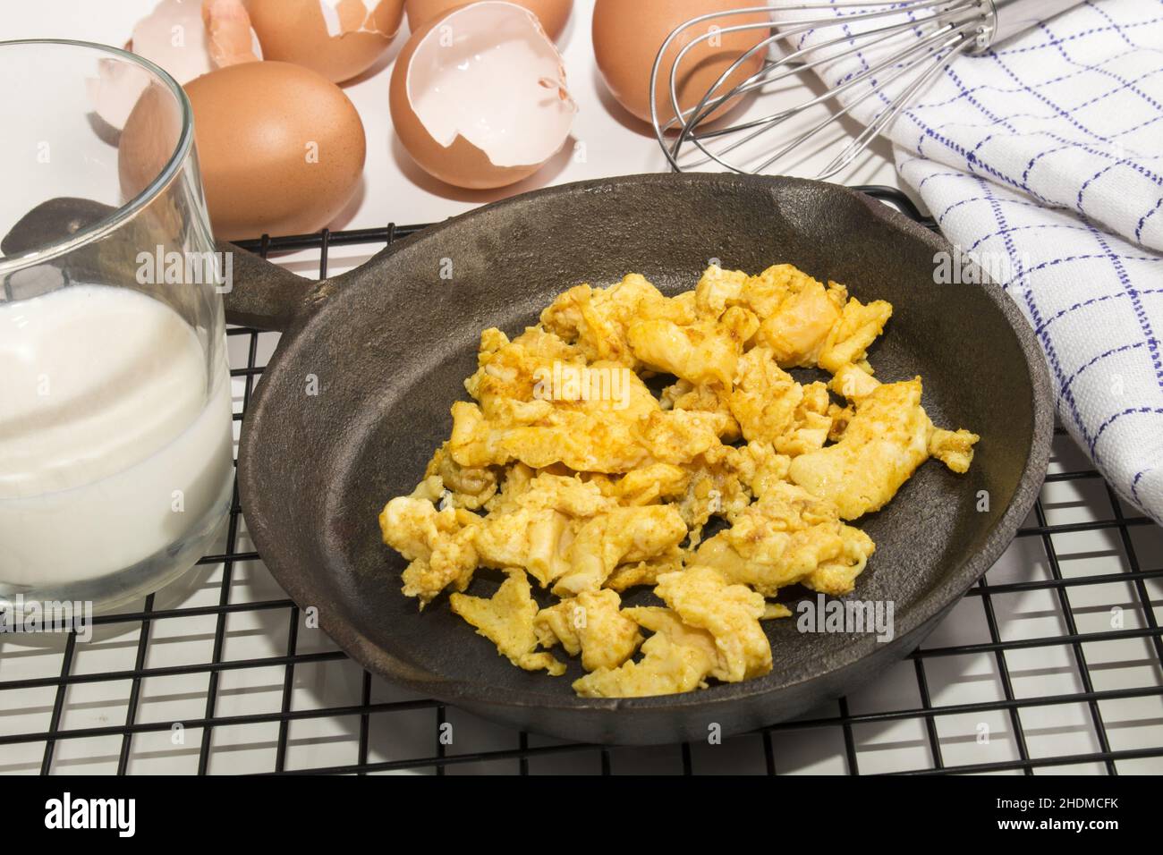 ingredient, scrambled eggs, ingredients Stock Photo - Alamy