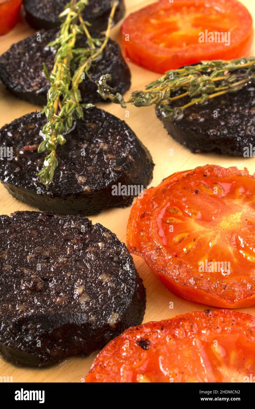 snack, black pudding, snacks Stock Photo - Alamy