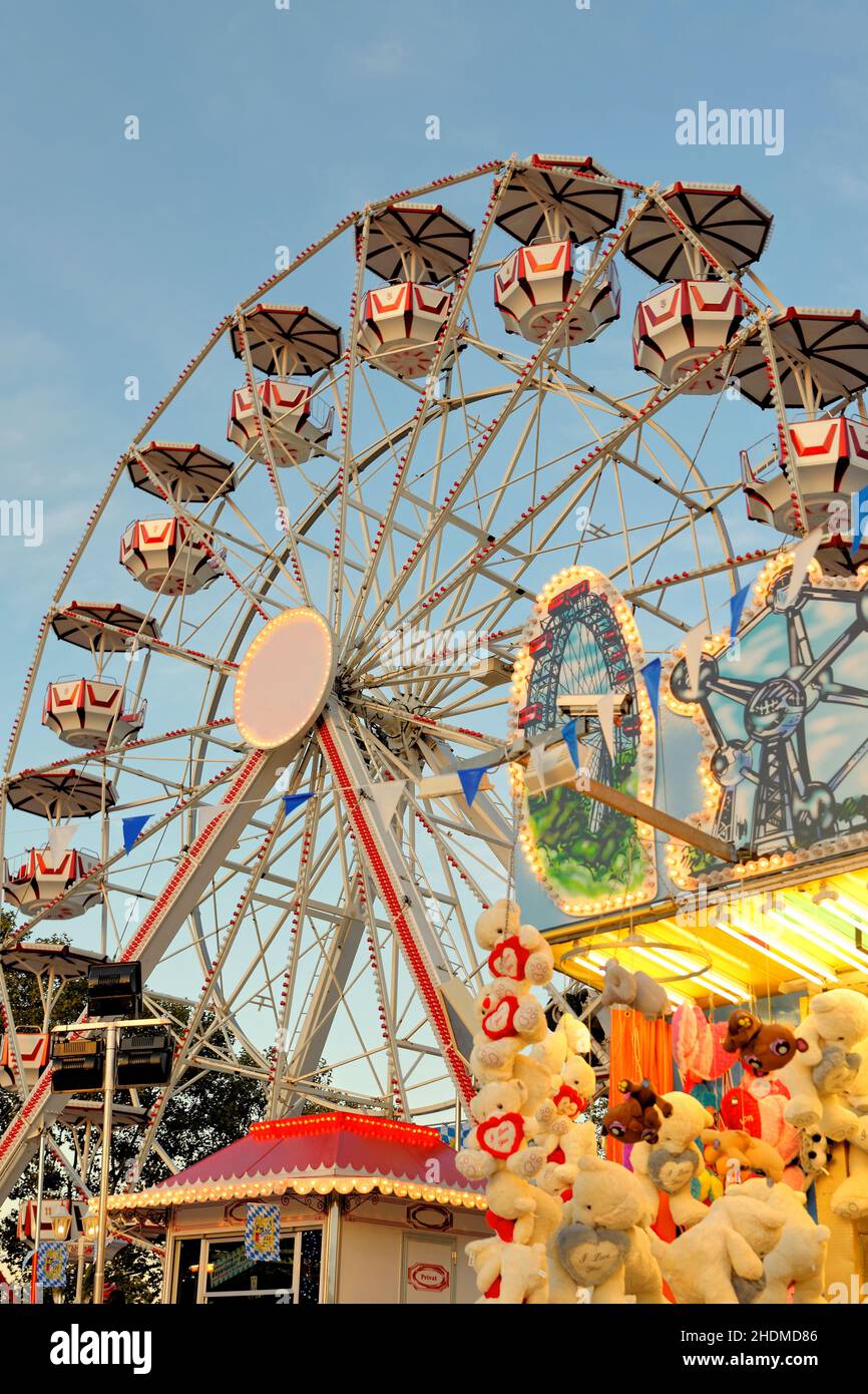 ferris wheel, amusement park, ferris wheels, amusement parks Stock ...