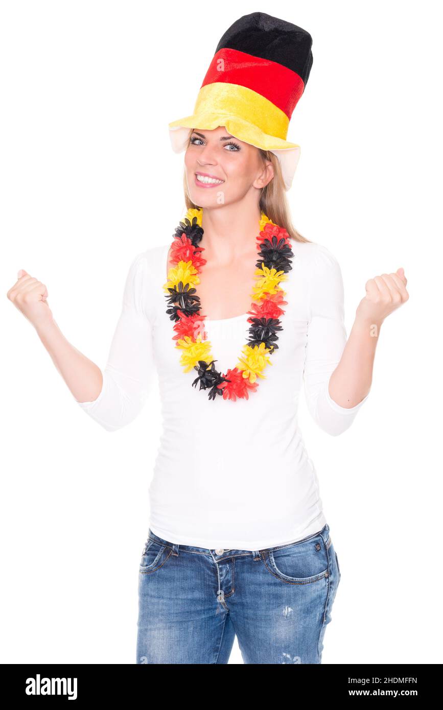 German woman soccer fan hi-res stock photography and images - Alamy