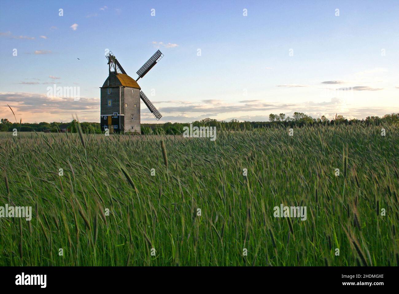 post mill, Paltrockmill, post mills Stock Photo - Alamy