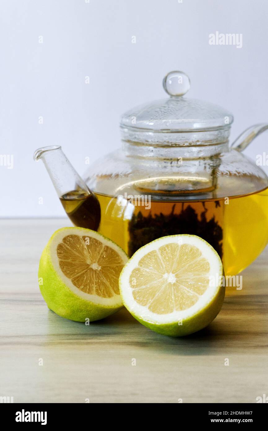 Hot lemon drink colds flu hi-res stock photography and images - Alamy