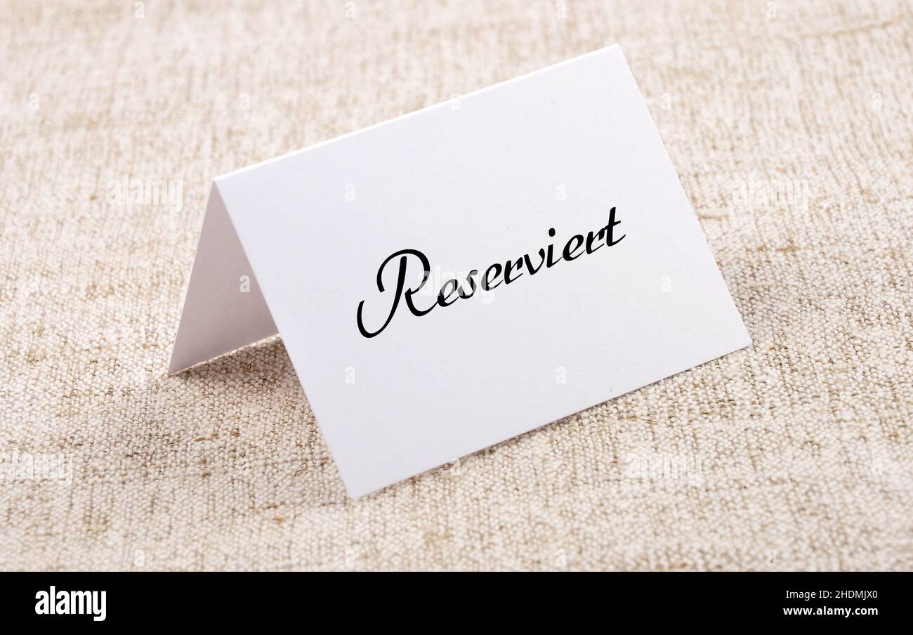 Handwritten place card hi-res stock photography and images - Alamy