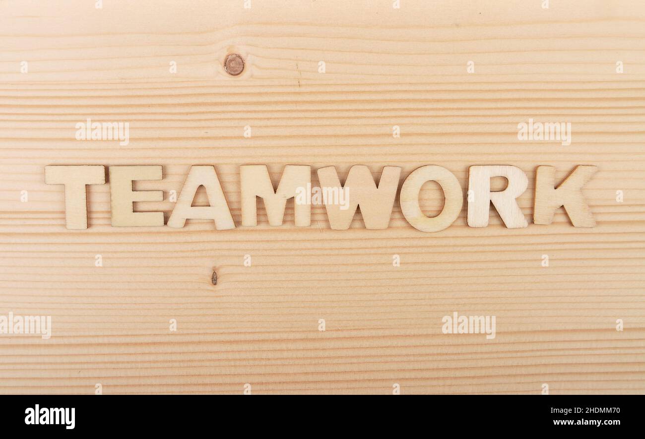 teamwork, wooden letters, teamworks, wooden letter Stock Photo - Alamy