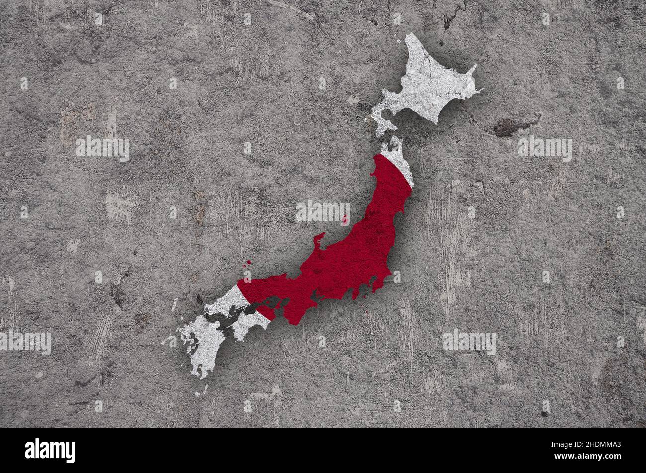 Japanese flag map hi-res stock photography and images - Alamy