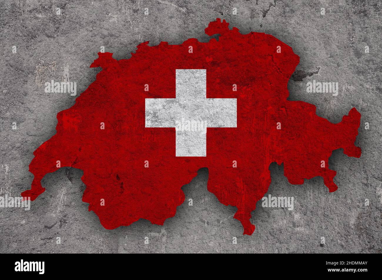 Switzerland flag map hi-res stock photography and images - Alamy