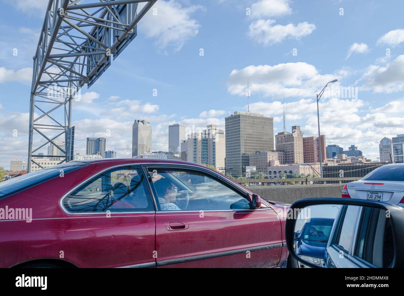 NEW ORLEANS, LA - FEBRUARY 19, 2012: Skyline of New Orleans as seen ...