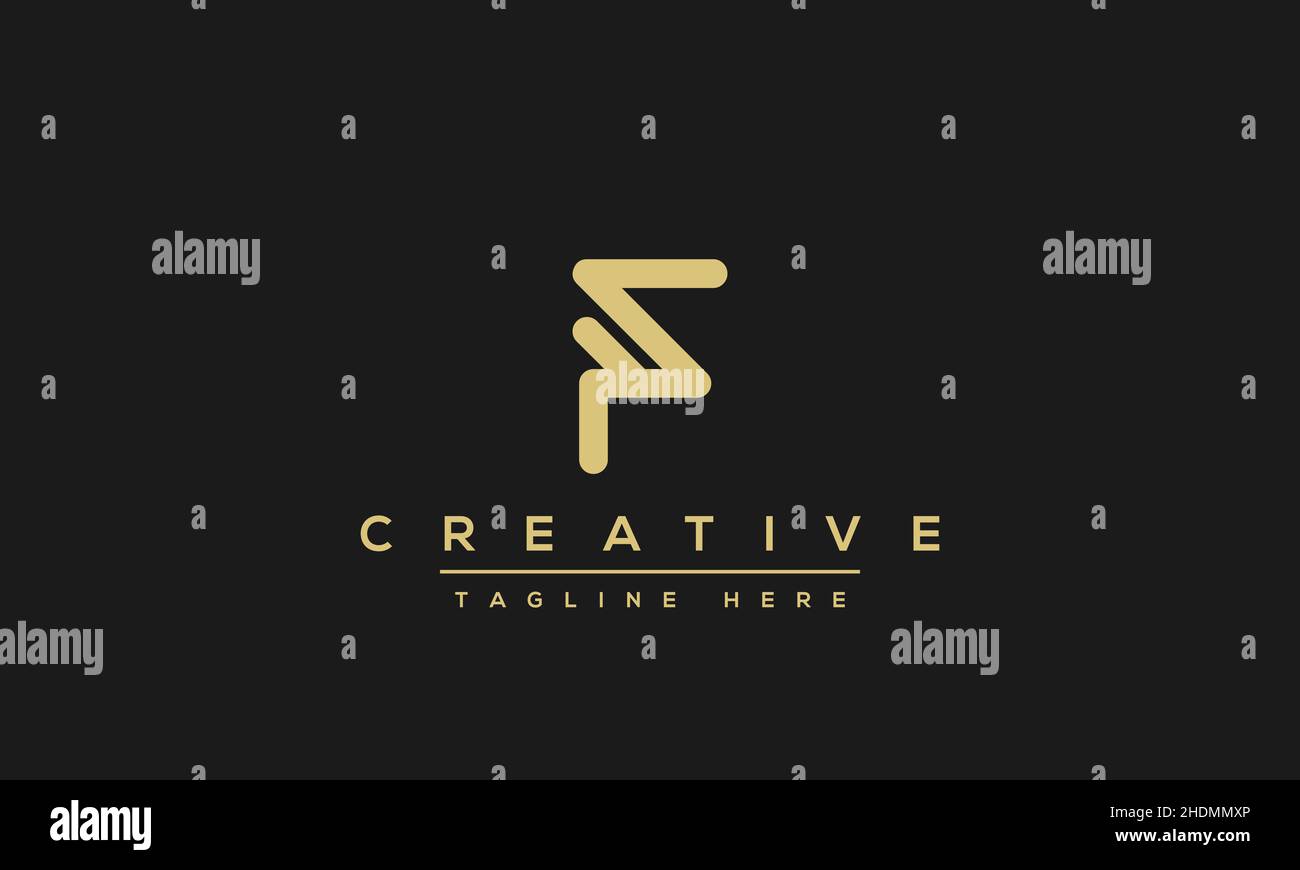 Modern unique creative alphabet letter F logo design, Minimalist F ...
