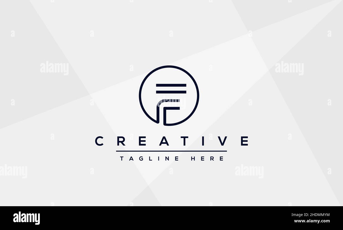 Modern unique creative alphabet letter F logo design, Minimalist F ...