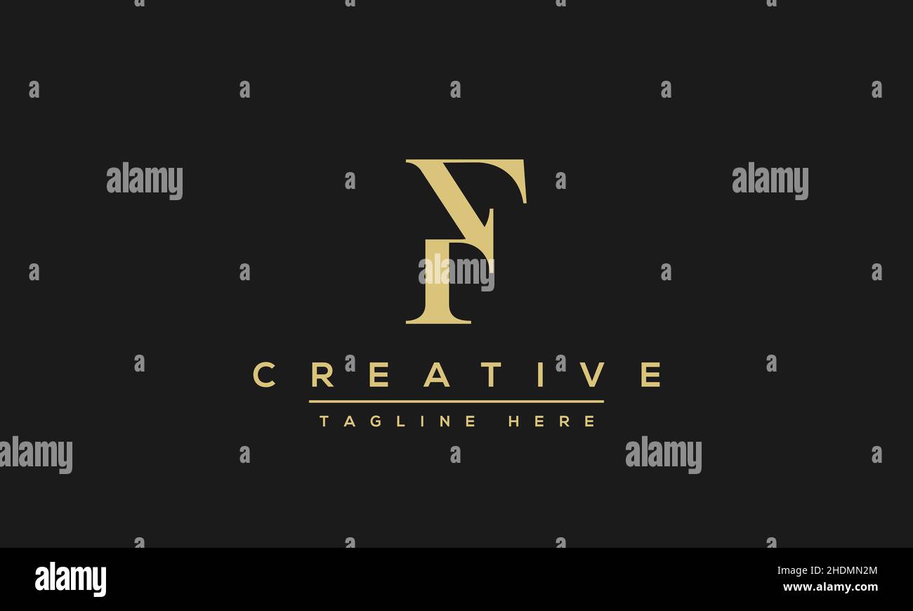 Modern unique creative alphabet letter F logo design, Minimalist F ...