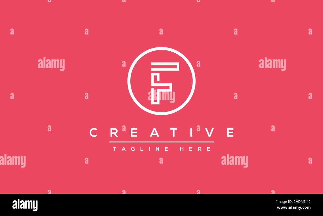 Modern unique creative alphabet letter F logo design, Minimalist F ...