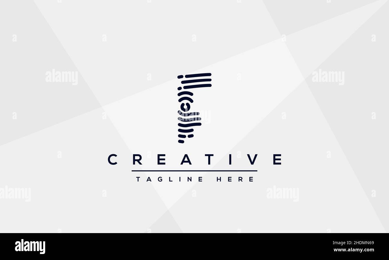 Modern unique creative alphabet letter F logo design, Minimalist F ...