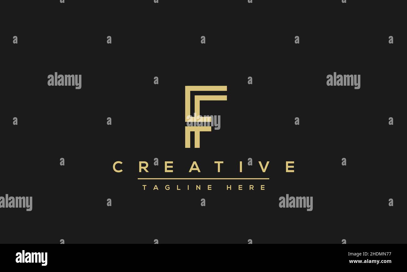 Modern unique creative alphabet letter F logo design, Minimalist F ...